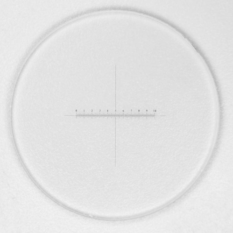 19mm Eyepiece Reticle with 10mm Horizontal Scale — Microscopes.com.au