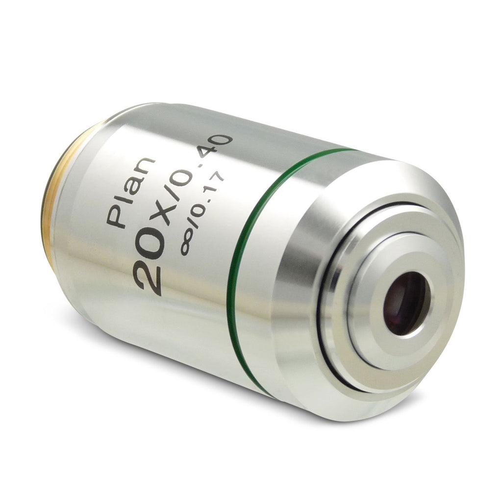 20X Infinity Corrected Plan Microscope Objective Lens — Microscopes.com.au