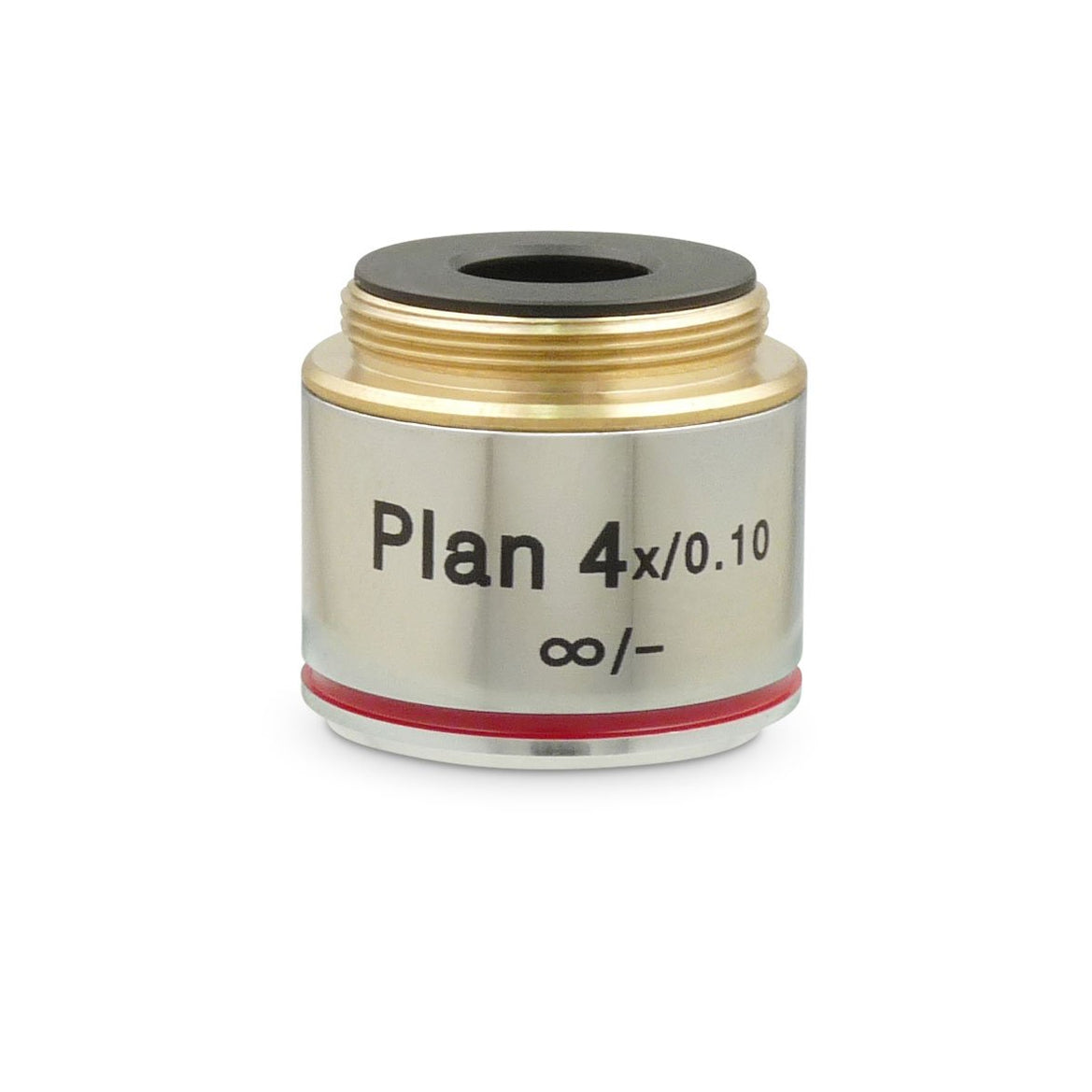 4X Infinity Corrected Plan Microscope Objective Lens — Microscopes.com.au
