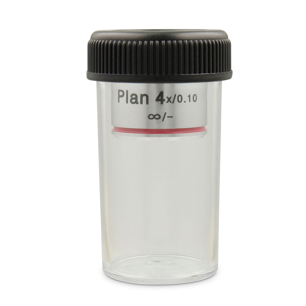 4X Infinity Corrected Plan Microscope Objective Lens — Microscopes.com.au