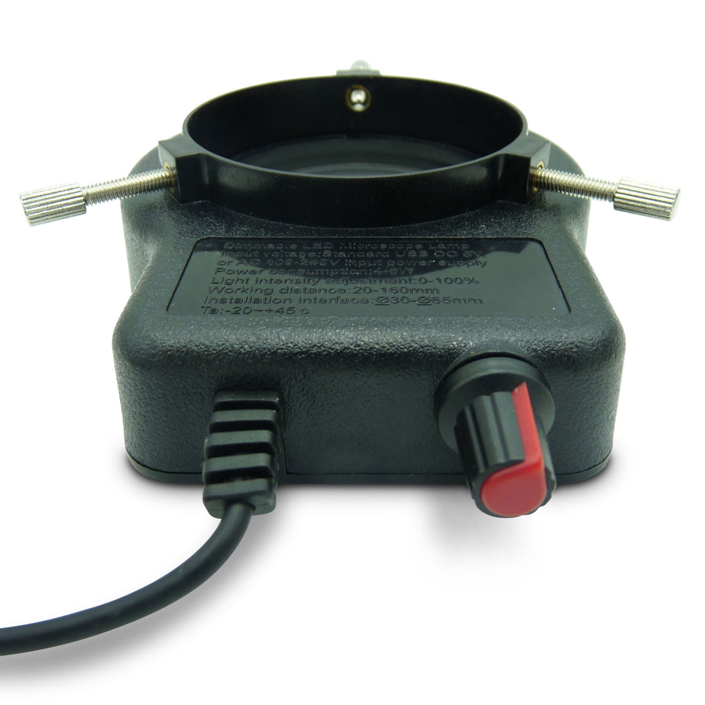 Rechargeable & Dimmable LED Ring Light — Microscopes.com.au