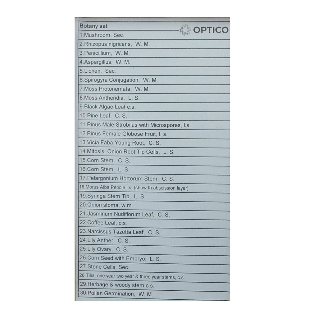 Botany & Plants Prepared Glass Microscope Slides Set of 30 ...